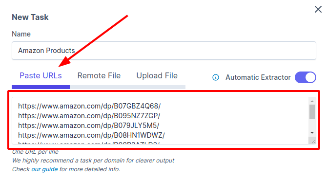 Input URLs - Web Data Automation Made Easy - ZenRows